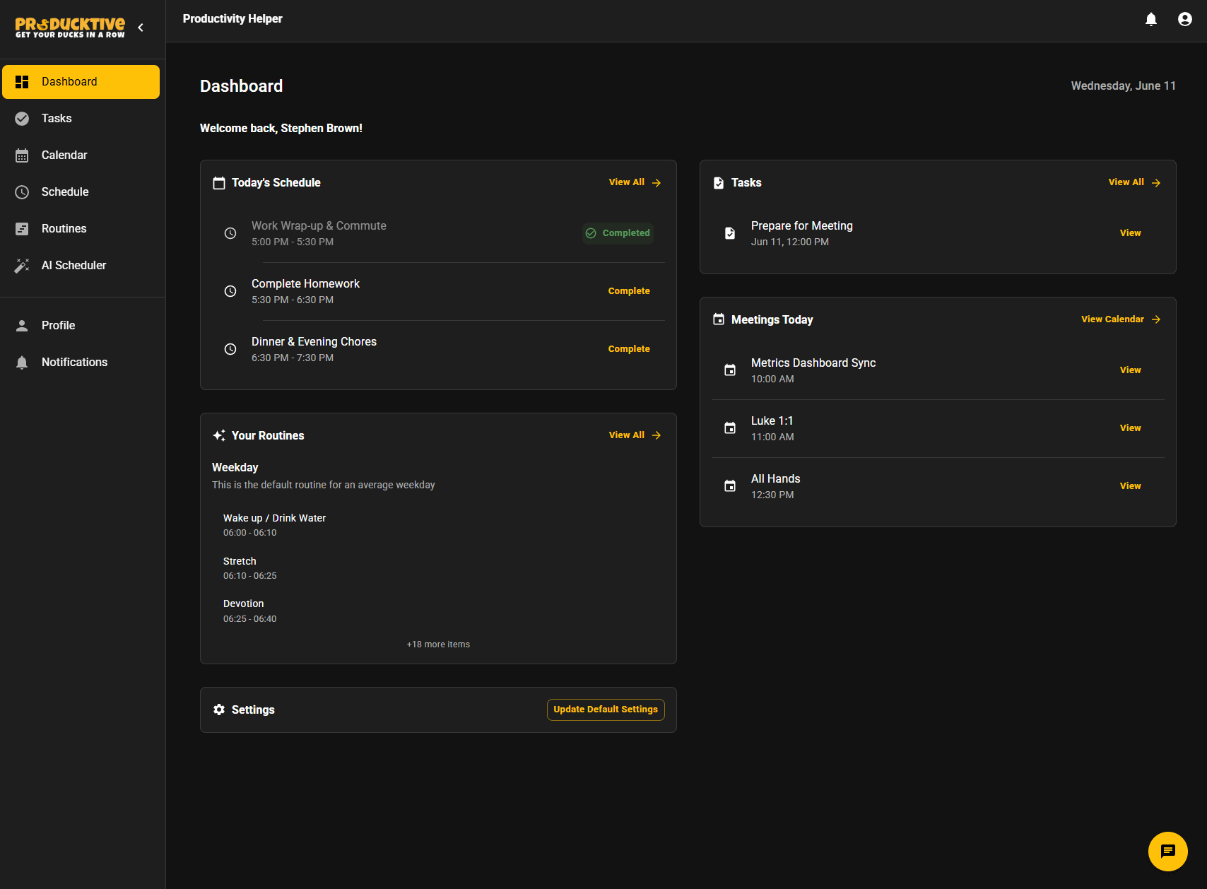 Producktive - AI Scheduler, Planner & Automatic Routine Maker